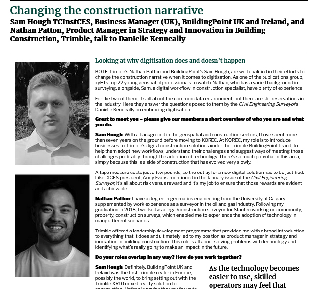 Interview with Sam Hough & Nathan Patton in CES Magazine